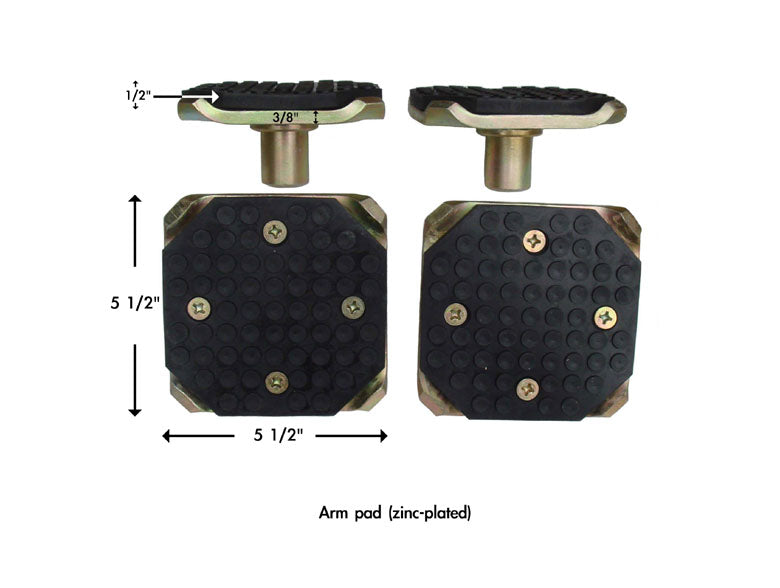 Arm Pad Assy for Northstar 2-Post lift - 4 PCS - Rectangular - FREE SH